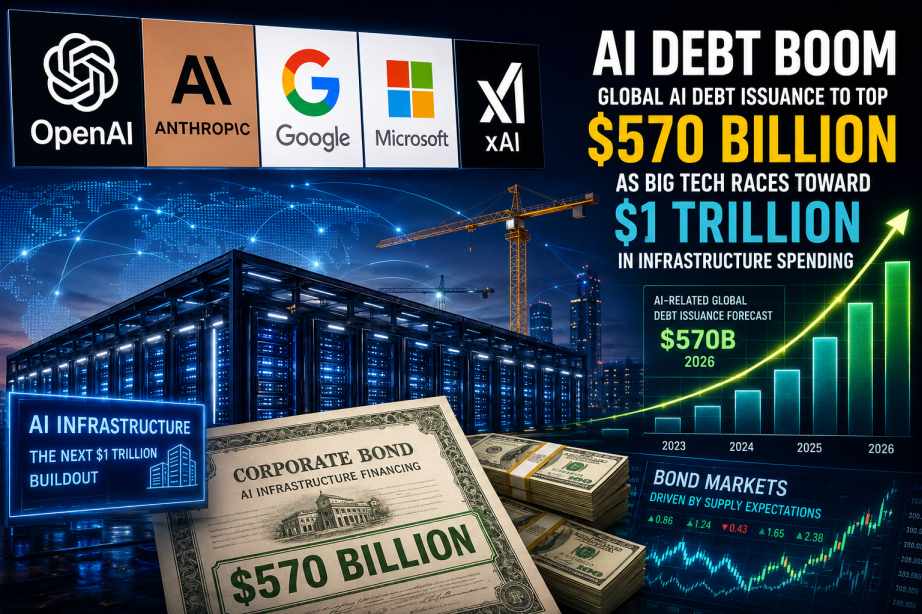 AI Debt Boom: Global AI debt issuance to top $570 billion as big tech ...